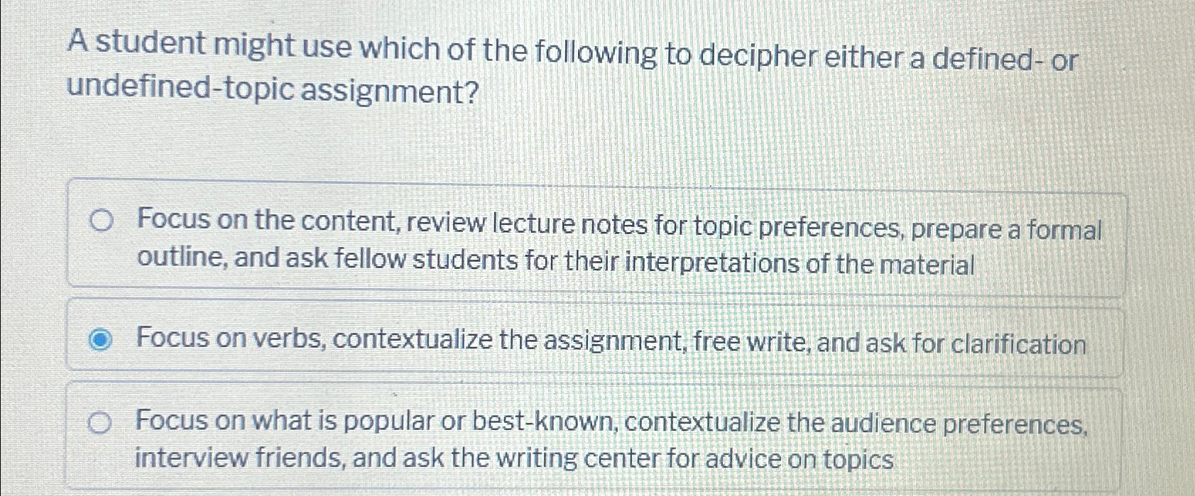 Solved A student might use which of the following to | Chegg.com
