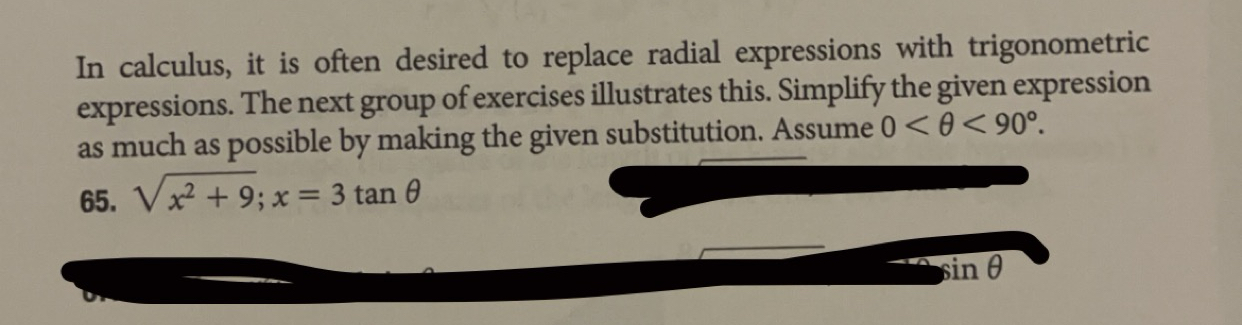 Solved In calculus, it is often desired to replace radial | Chegg.com