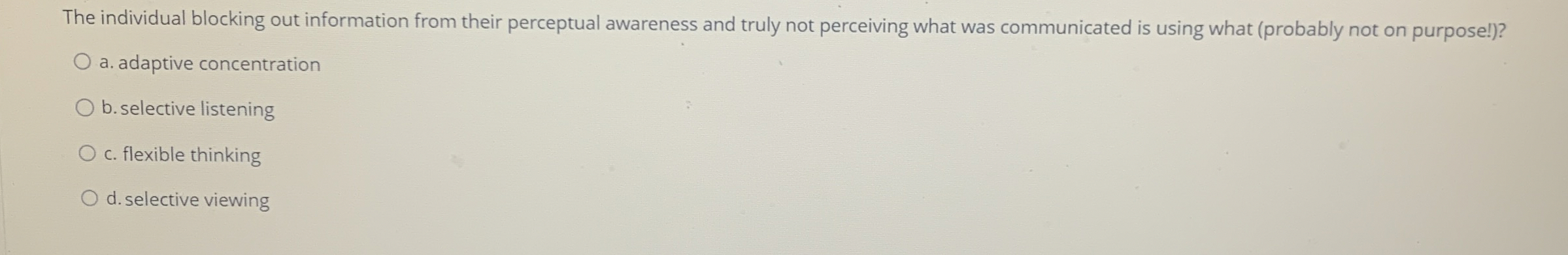 Solved The individual blocking out information from their | Chegg.com
