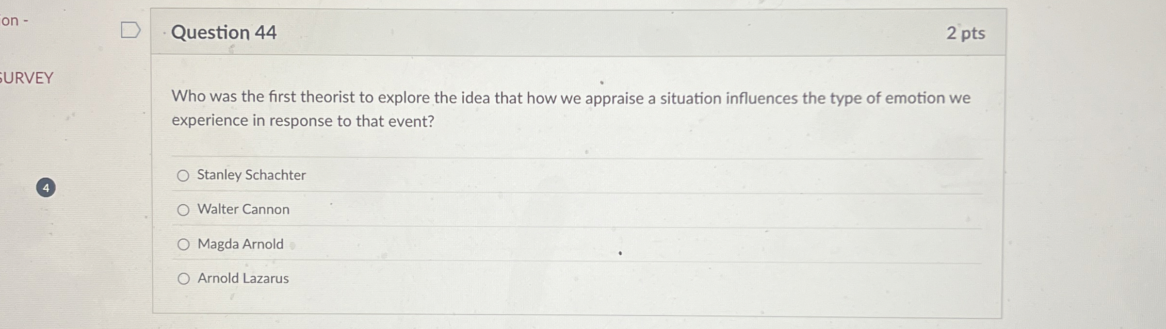 Solved on -Question 442 ﻿ptsURVEYWho was the first theorist | Chegg.com