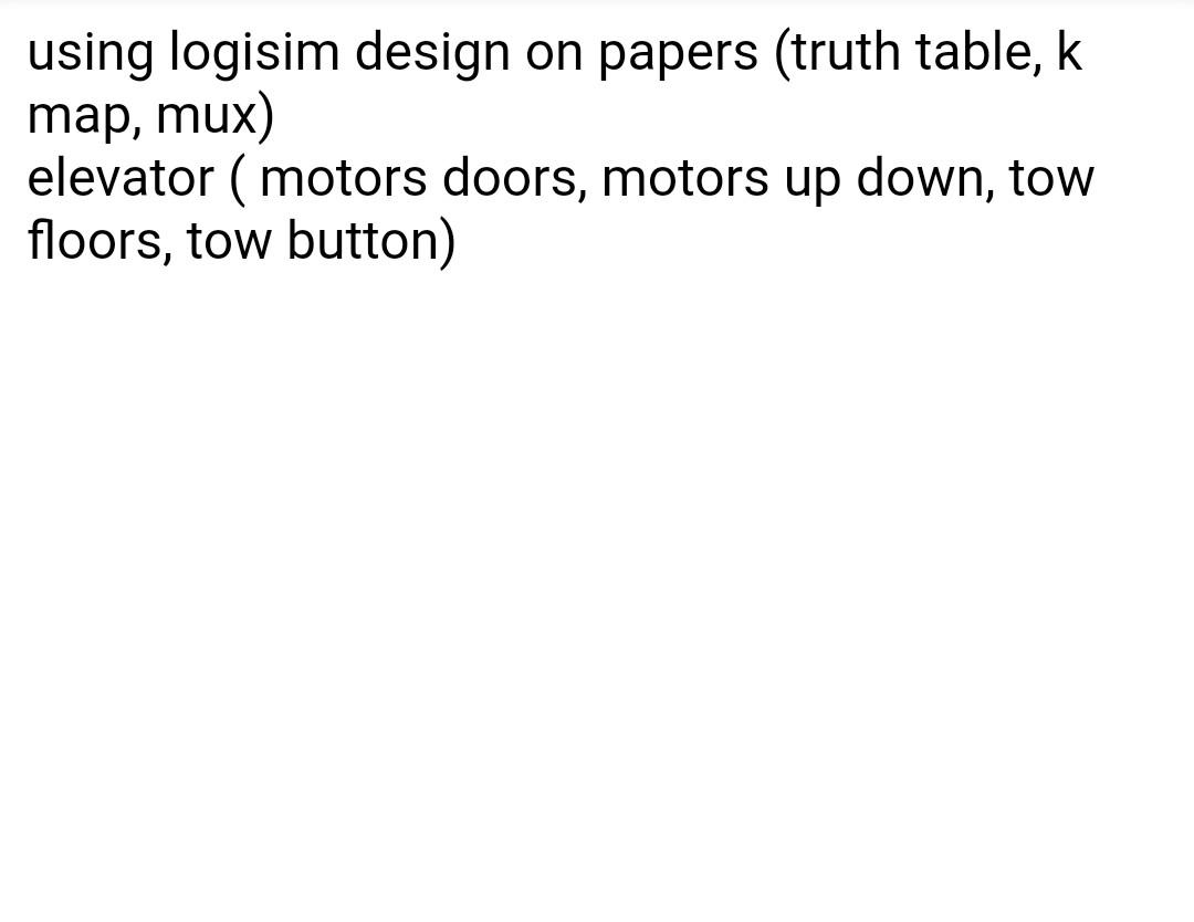 using logisim design on papers (truth table, k map, | Chegg.com