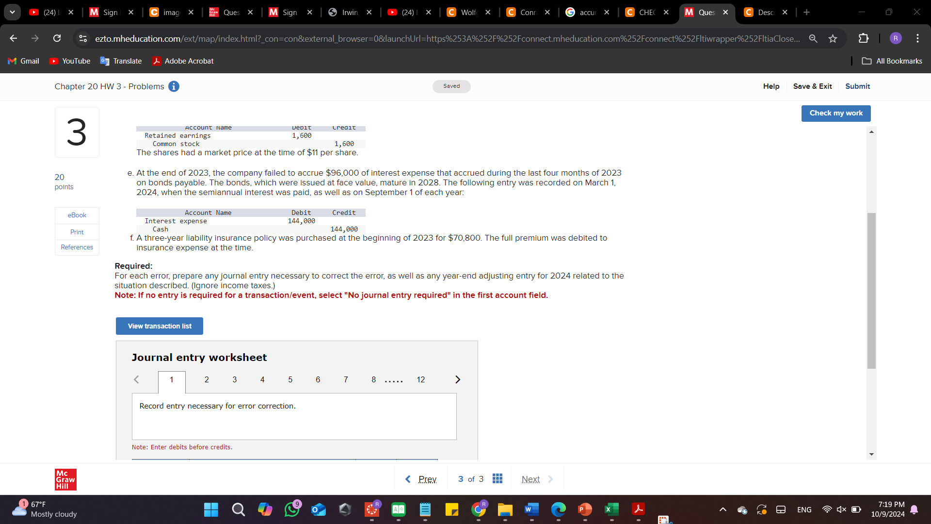 Solved Conrad Playground Supply underwent a restructuring in | Chegg.com