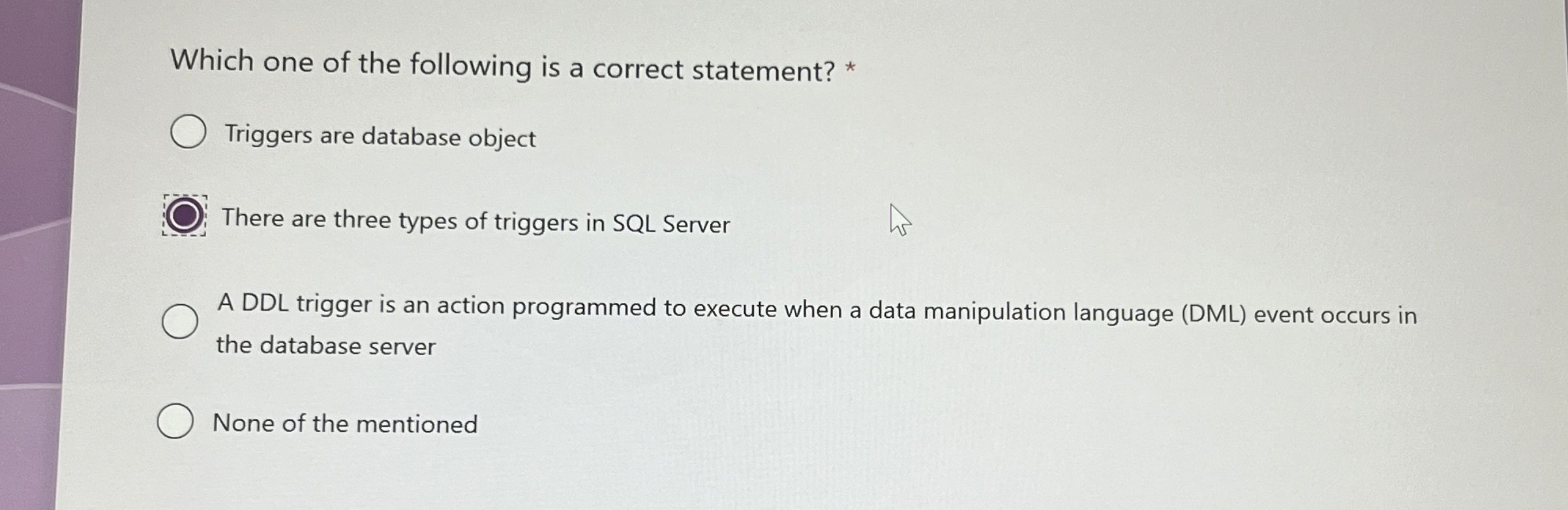 Solved Which one of the following is a correct statement? | Chegg.com