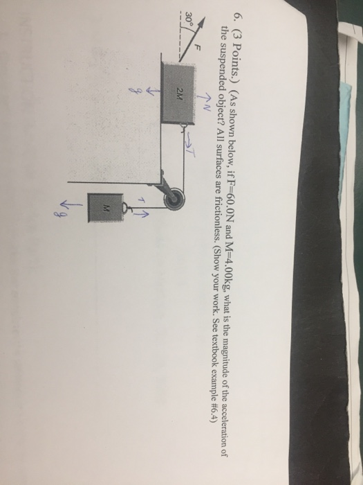 Solved 6. (3 Points.) (As shown below, if F=60.0N and | Chegg.com Solved 6. (3 Points.) (As shown below, if F=60.0N and | Chegg.com