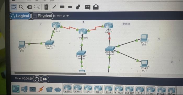 Solved how to configure dhcp server with this network the | Chegg.com
