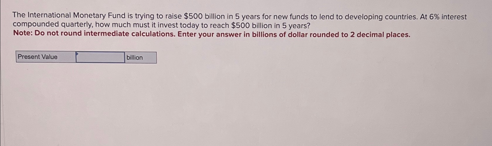 Solved The International Monetary Fund is trying to raise | Chegg.com