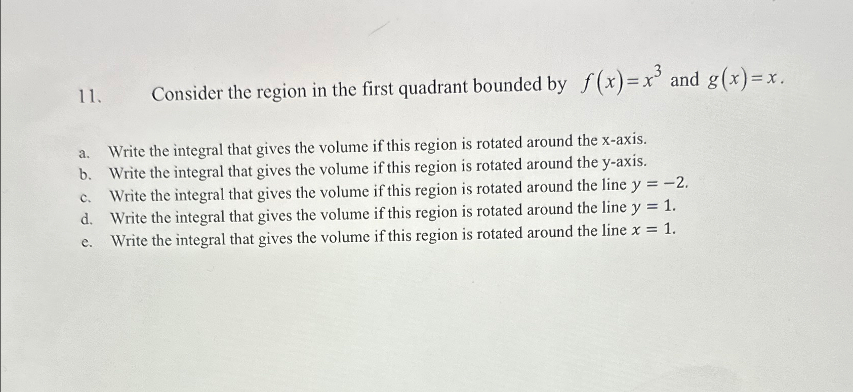 Solved Consider the region in the first quadrant bounded by | Chegg.com