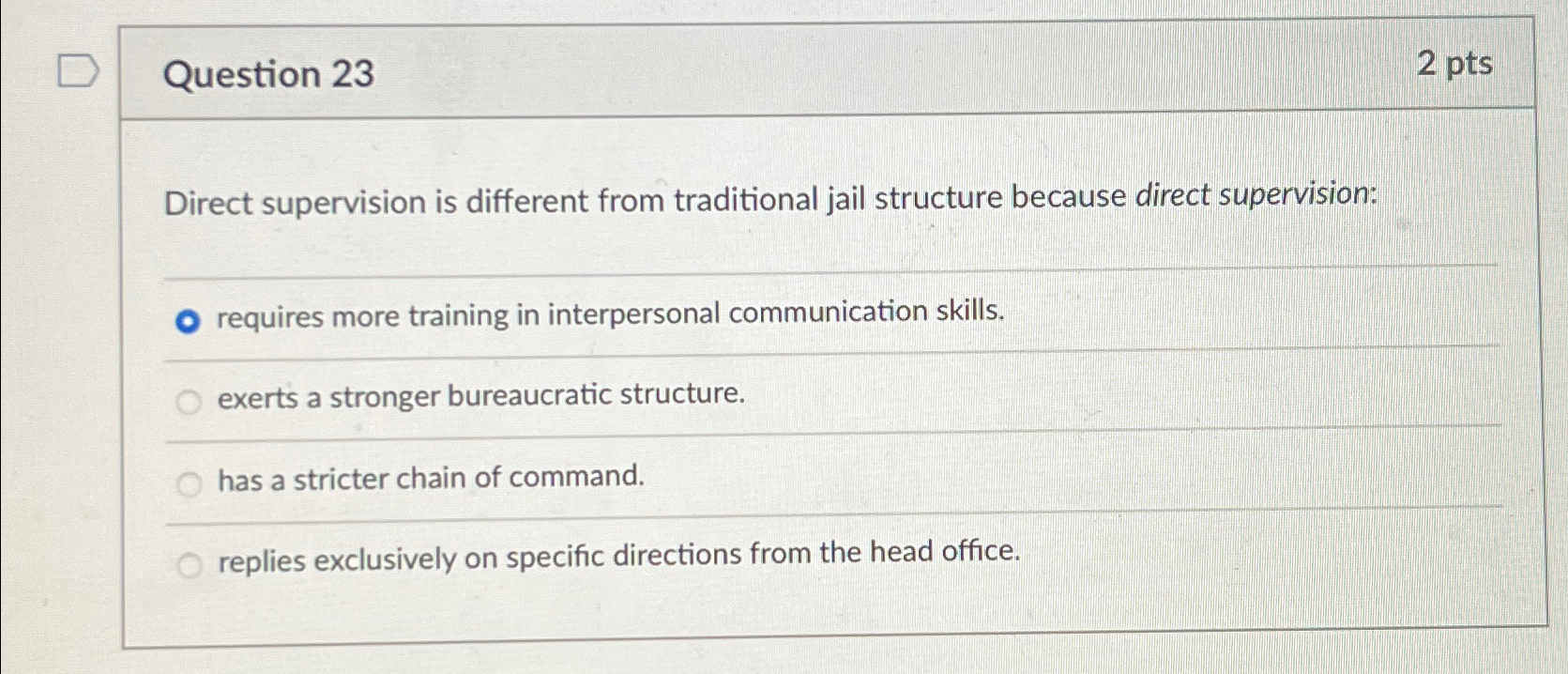 Solved Question 232ptsDirect supervision is different from | Chegg.com