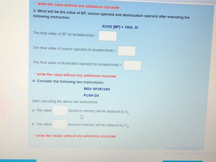 Solved ☆ Refer to the memory snippet and the following | Chegg.com