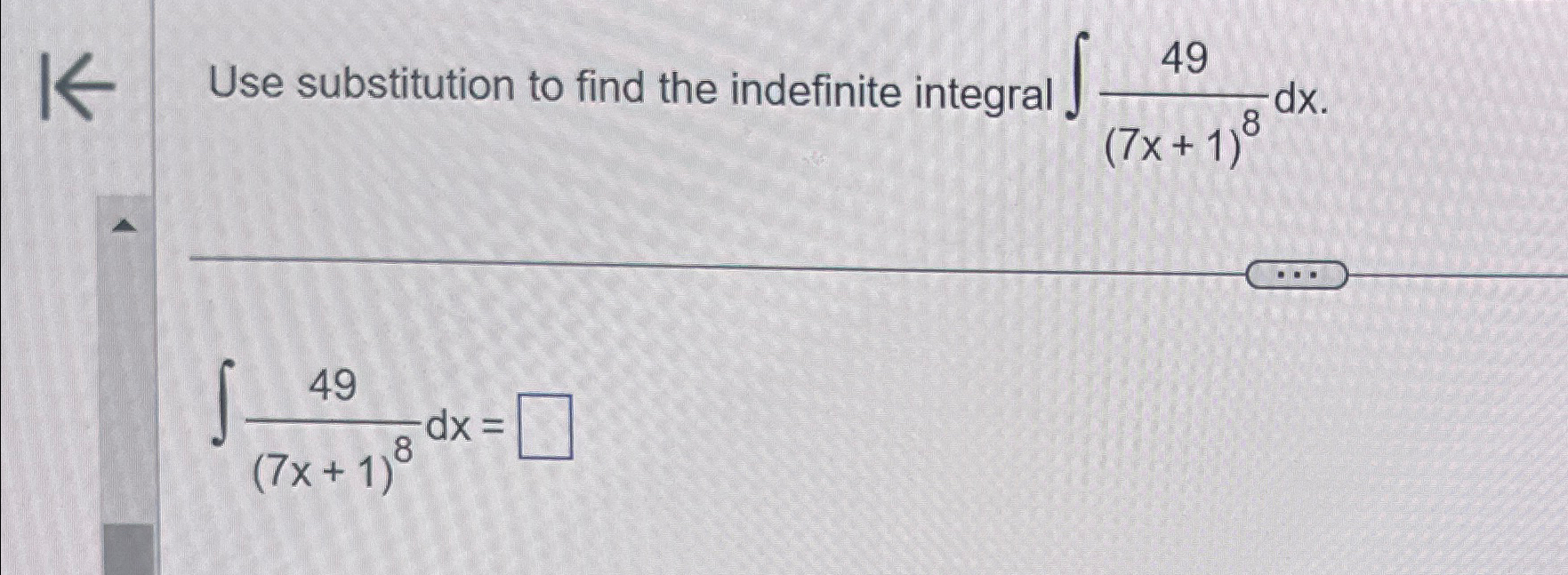 Solved Use substitution to find the indefinite integral | Chegg.com