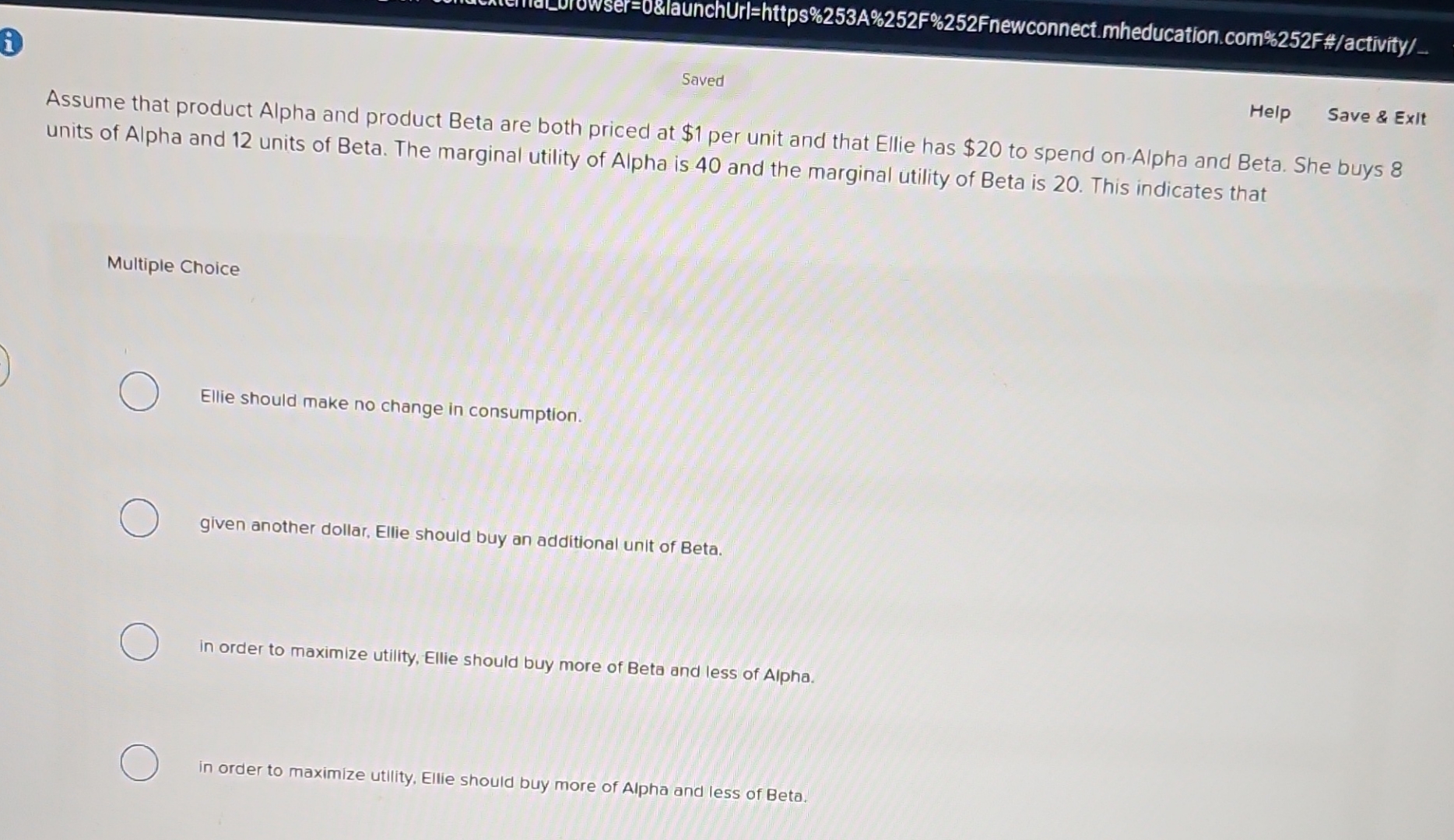 Solved SavedAssume that product Alpha and product Beta are | Chegg.com