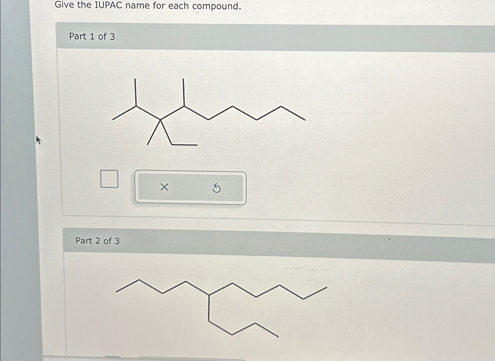 Solved Give the IUPAC name for each compound. | Chegg.com