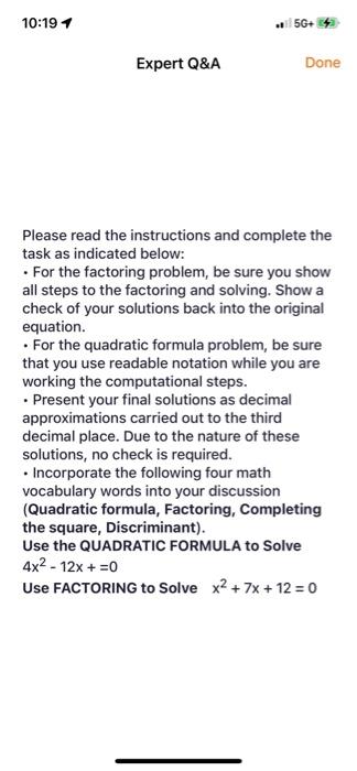 Solved For the factoring problem, be sure to show all the | Chegg.com