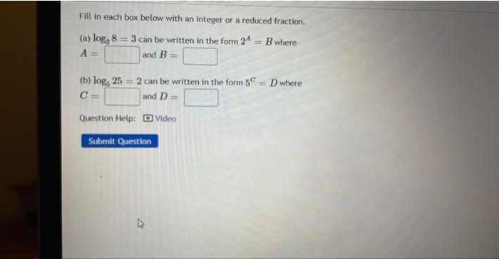 Solved Fill in each box below with an integer or a reduced | Chegg.com