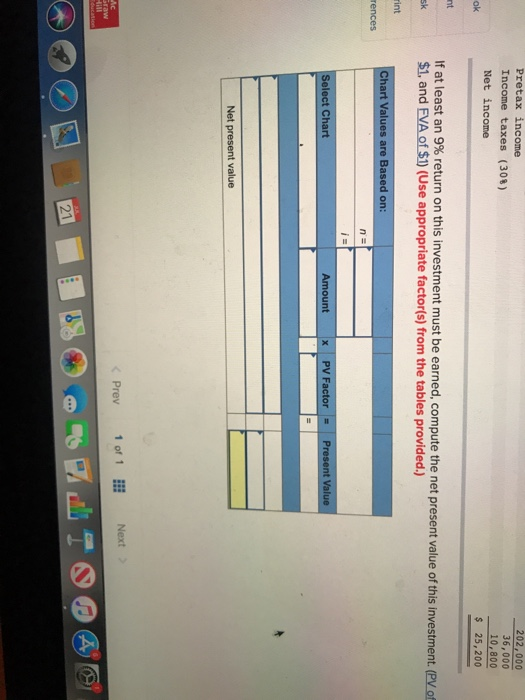 Solved Che Exercise 11-9 Computing net present value LO P3 | Chegg.com
