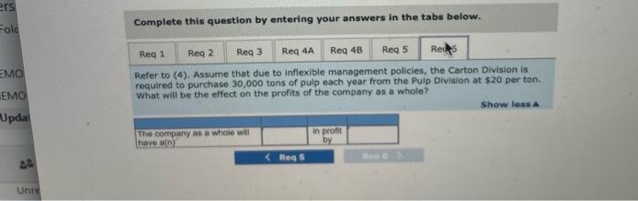 Solved Problem 11-20 (Algo) Transfer Price with an Outside | Chegg.com