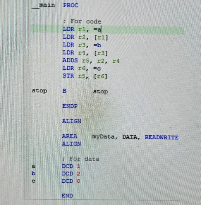 Solved Using Keil uVision5 software:Write an assembly | Chegg.com Solved Using Keil uVision5 software:Write an assembly | Chegg.com