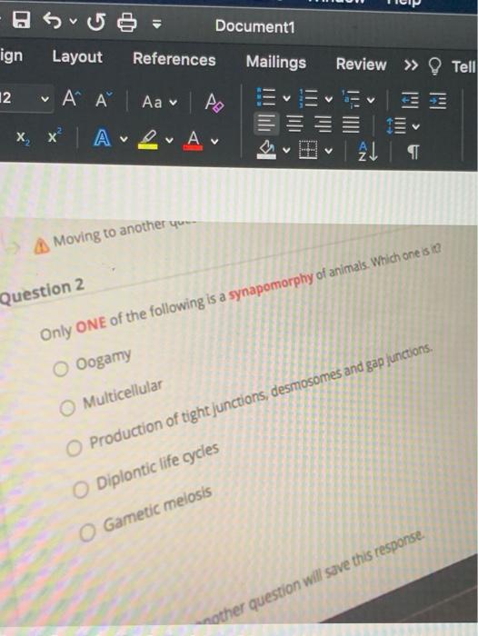 Solved Document1 ign Layout References Mailings Review » | Chegg.com