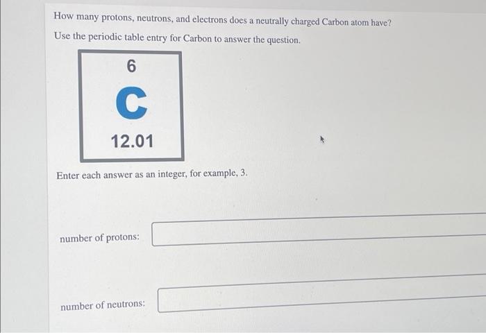 Solved How many protons, neutrons, and electrons does a | Chegg.com