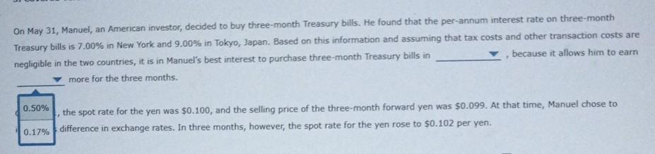 Solved 5. Covered versus uncovered interest arbitrage On May | Chegg.com