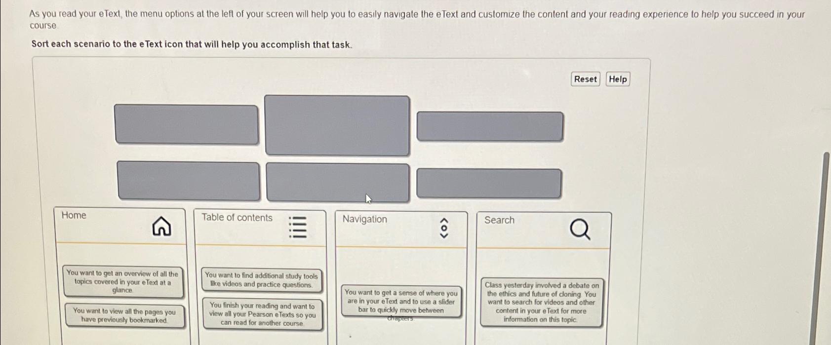 Solved As you read your eText, the menu options at the left | Chegg.com Solved As you read your eText, the menu options at the left | Chegg.com