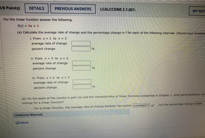 Solved 16 Points DETAILS LCALCCONS 2.1.010. MY NOTES ASK | Chegg.com