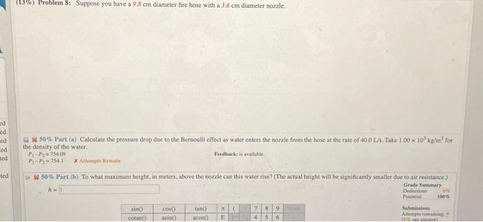Solved (13\%) Problem 8: Suppose you bave a 9.8 cm diameter | Chegg.com Solved (13\%) Problem 8: Suppose you bave a 9.8 cm diameter | Chegg.com