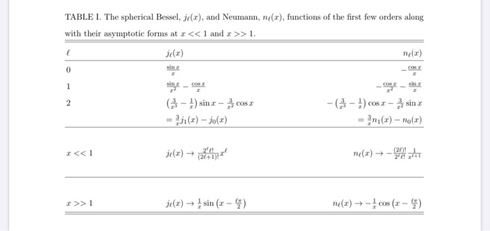 Spherical Bessel function: bile) = (-2)* (Sina (3) | Chegg.com