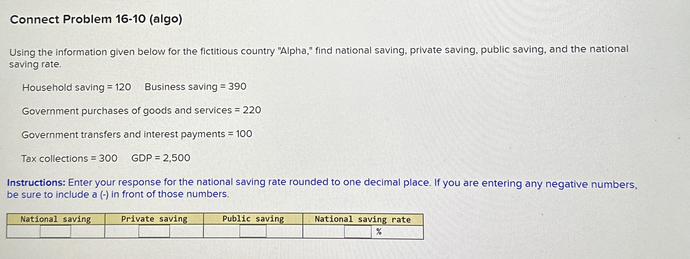 Solved Connect Problem 16-10 (algo)Using the information | Chegg.com