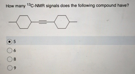 Solved How many ?13C-NMR signals does the following compound | Chegg.com