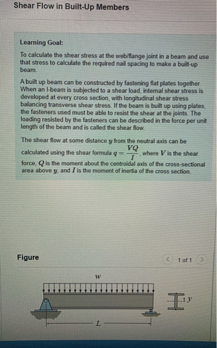 Solved Shear Flow in Built-Up Members Learning Goal: To | Chegg.com Solved Shear Flow in Built-Up Members Learning Goal: To | Chegg.com
