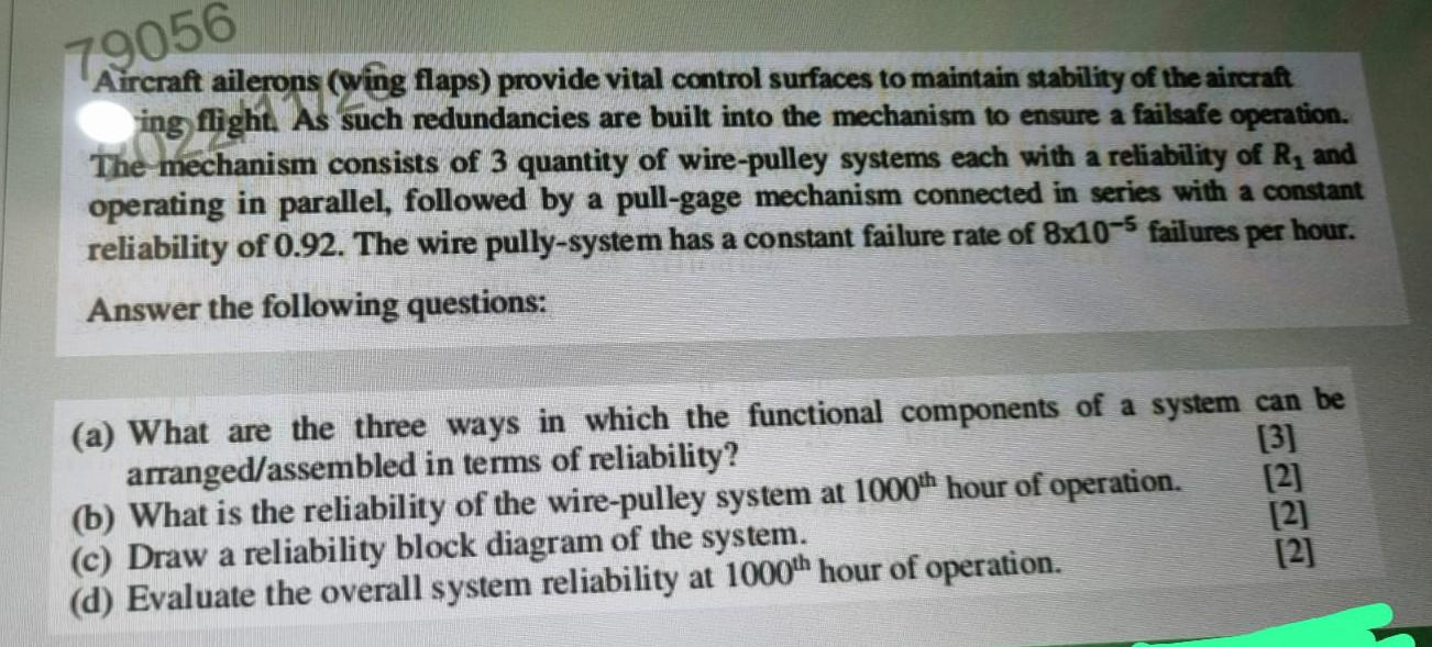 Solved Aircraft ailerons (wing flaps) provide vital control | Chegg.com