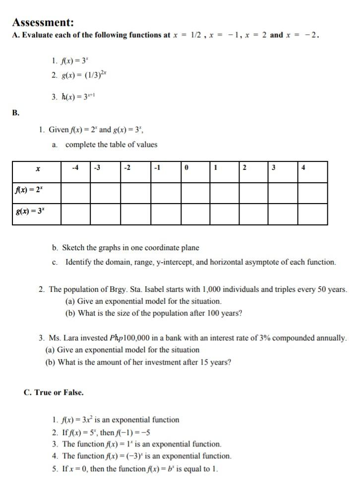 Solved 1. True or False (4 points) (a) A linear function is | Chegg.com