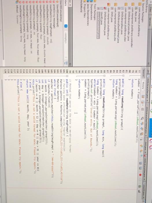 in java netbeans, getting error, trying to make dvd | Chegg.com