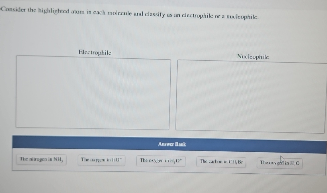 Solved Consider the highlighted atom in each molecule and | Chegg.com