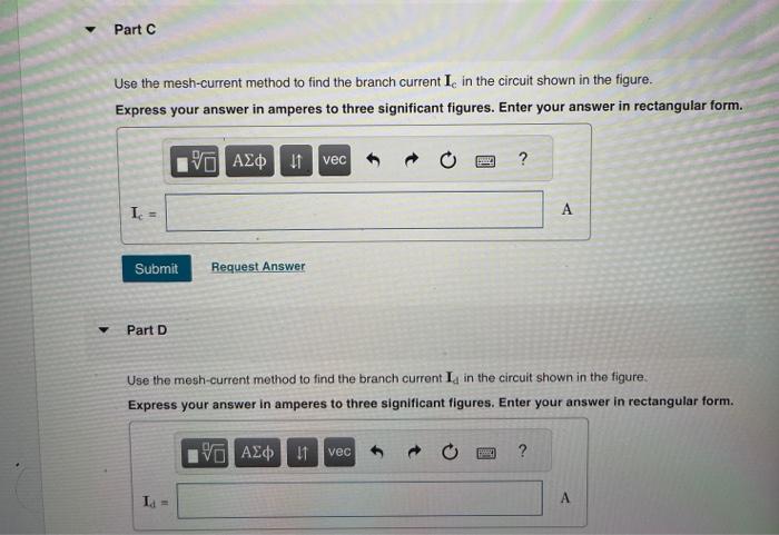 Solved Use the mesh-current method to find the branch | Chegg.com