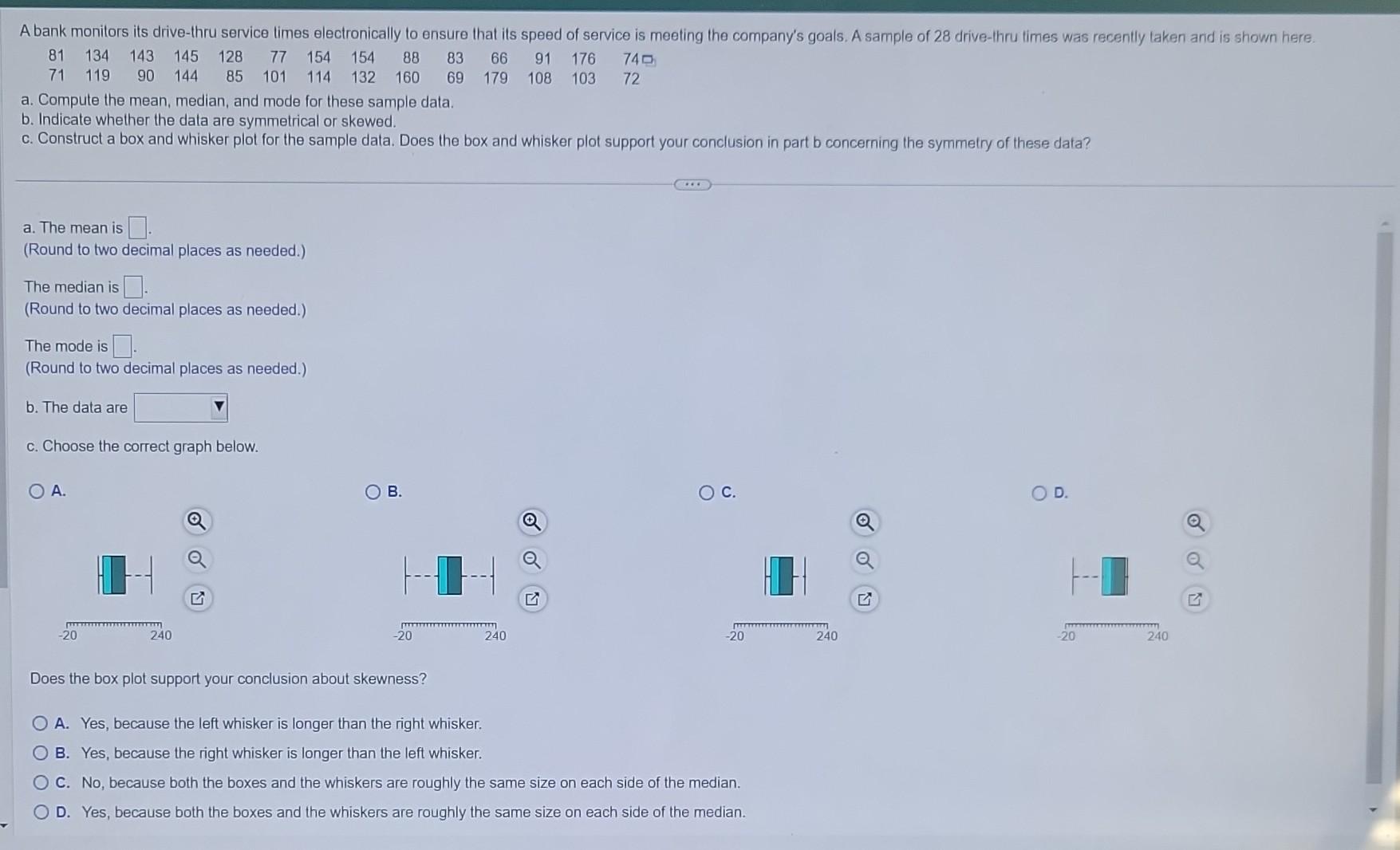Solved a. The mean is (Round to two decimal places as | Chegg.com