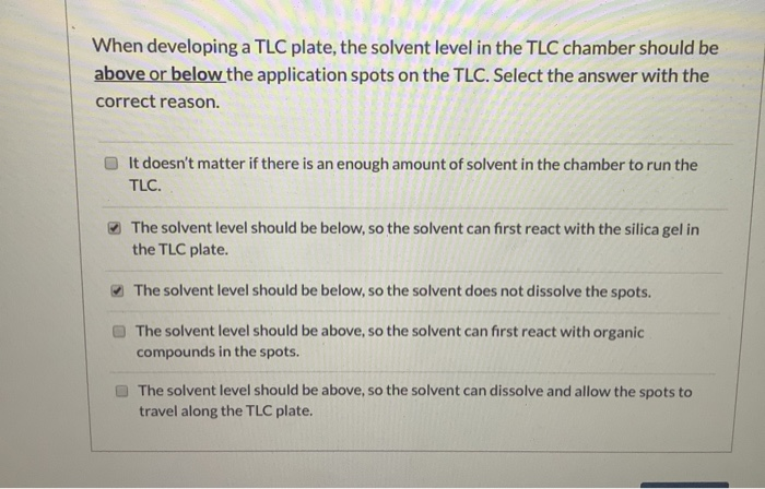 Solved The image below is a TLC plate developed for | Chegg.com