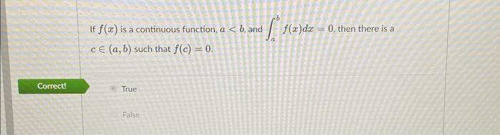 Solved f(x) is a continuous function, a | Chegg.com