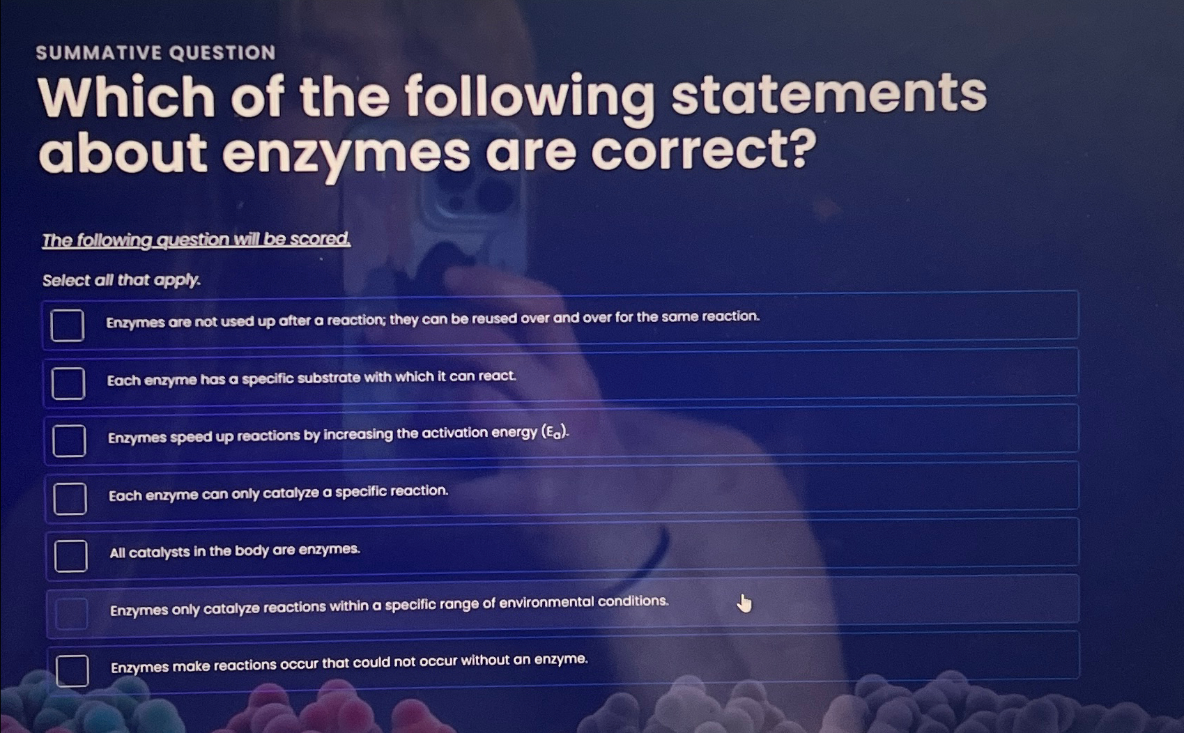 Solved SUMMATIVE QUESTIONWhich of the following statements | Chegg.com
