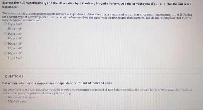 Solved Express the null hypothesis Ho and the alternative | Chegg.com