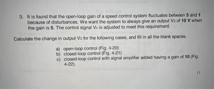 Solved 4. a. In comparing the three control systems of | Chegg.com