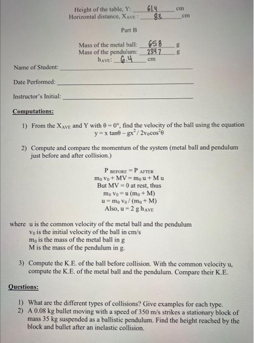 Solved I need help with the computations section #1,2,3 and | Chegg.com