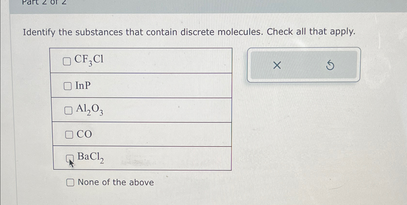 Solved Identify the substances that contain discrete | Chegg.com