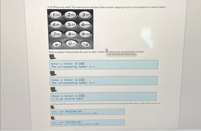 *4.15 (Phone key pads) The international standard | Chegg.com