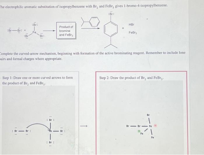 Solved The electrophilic aromatic substitution of | Chegg.com