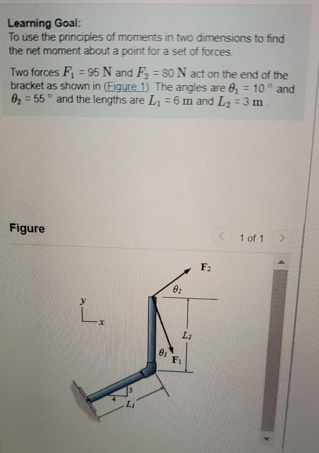 Solved Learning Goal: To use the principles of moments in | Chegg.com