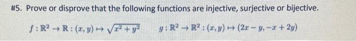 Solved 45. Prove or disprove that the following functions | Chegg.com