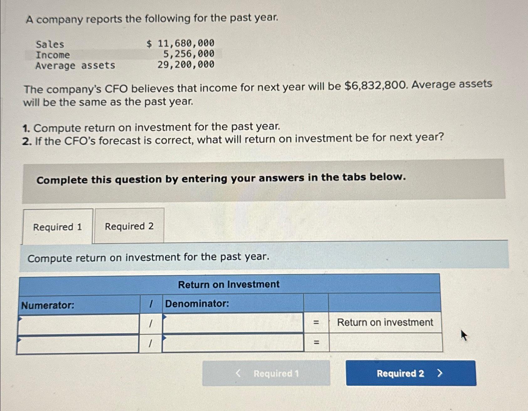 Solved A company reports the following for the past | Chegg.com