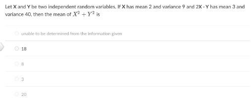 Solved Let X and Y be two independent random variables, If X | Chegg.com